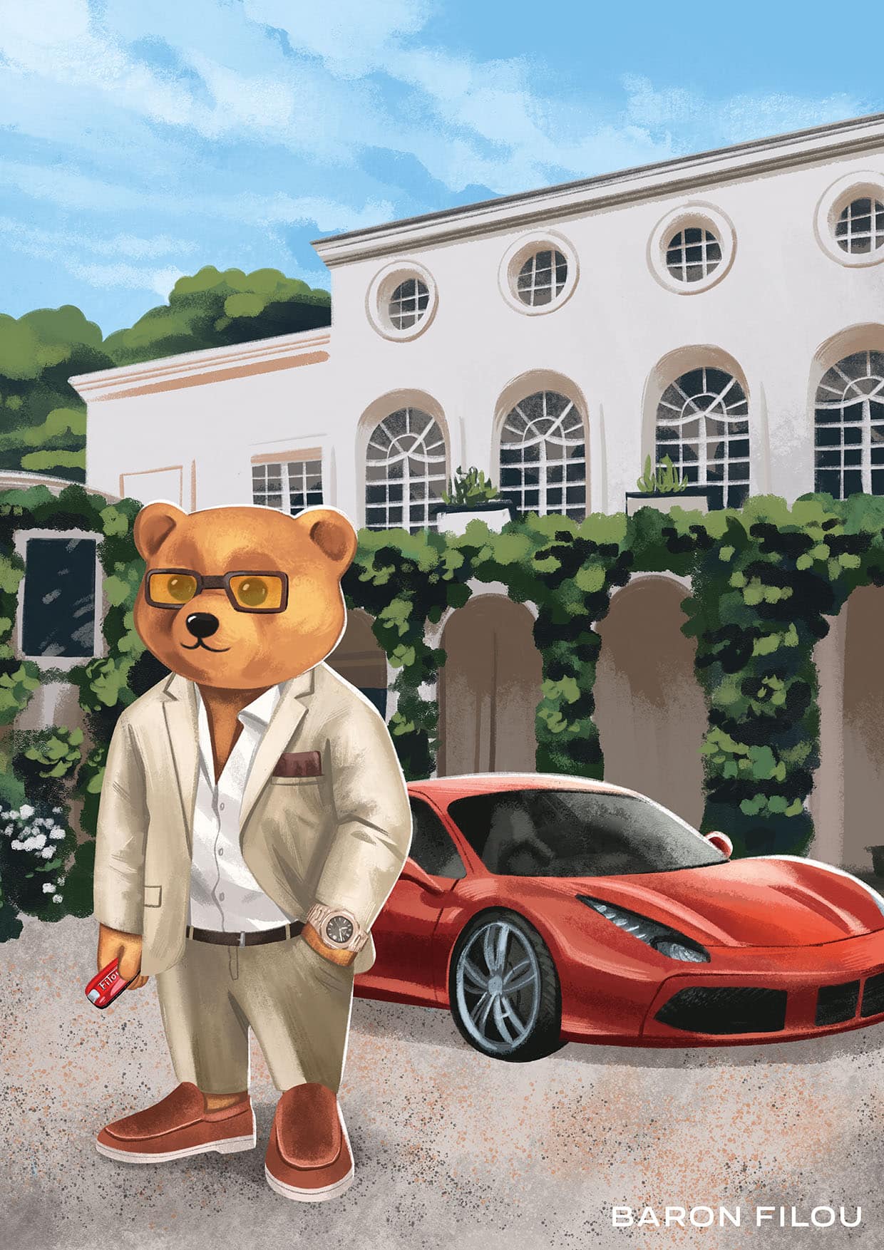 Póster Filou "The Billionaire" | Baron Filou | Official Home of Bear ...